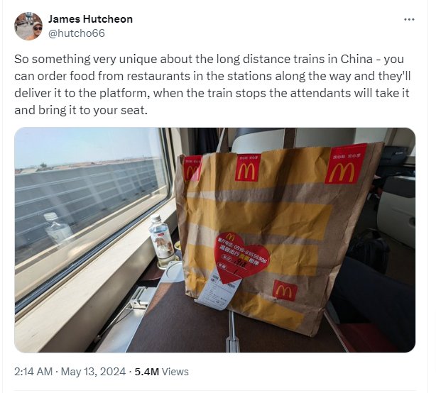 Why Chinese long-distance trains are better – mathewingram.com/work